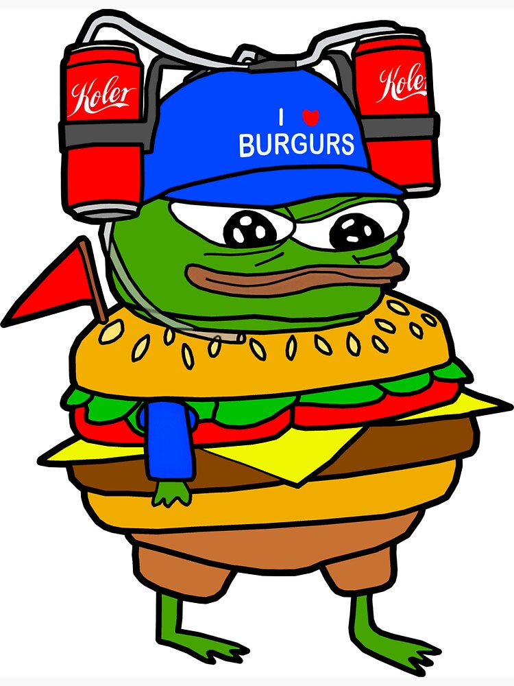 "Pepe Hamburger Apu" Magnet for Sale by Slav-Art | Redbubble