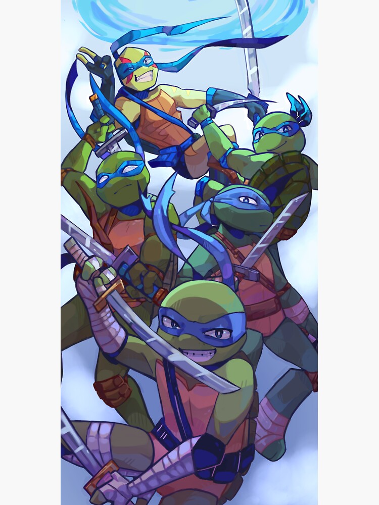 "Leaders in blue (Leonardo TMNT) " Sticker for Sale by KazeKazami ...