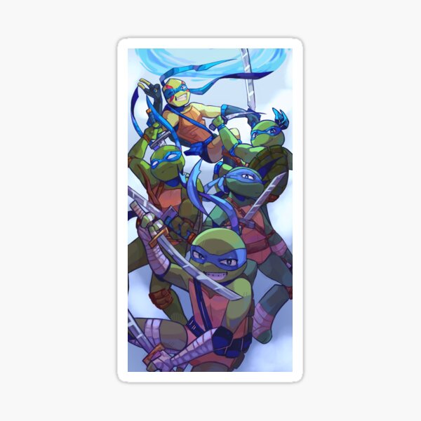 "Leaders in blue (Leonardo TMNT) " Sticker for Sale by KazeKazami ...