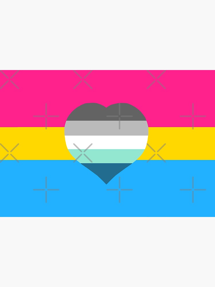 "Frayromantic Pansexual Flag" Sticker for Sale by SanguineDesigns ...