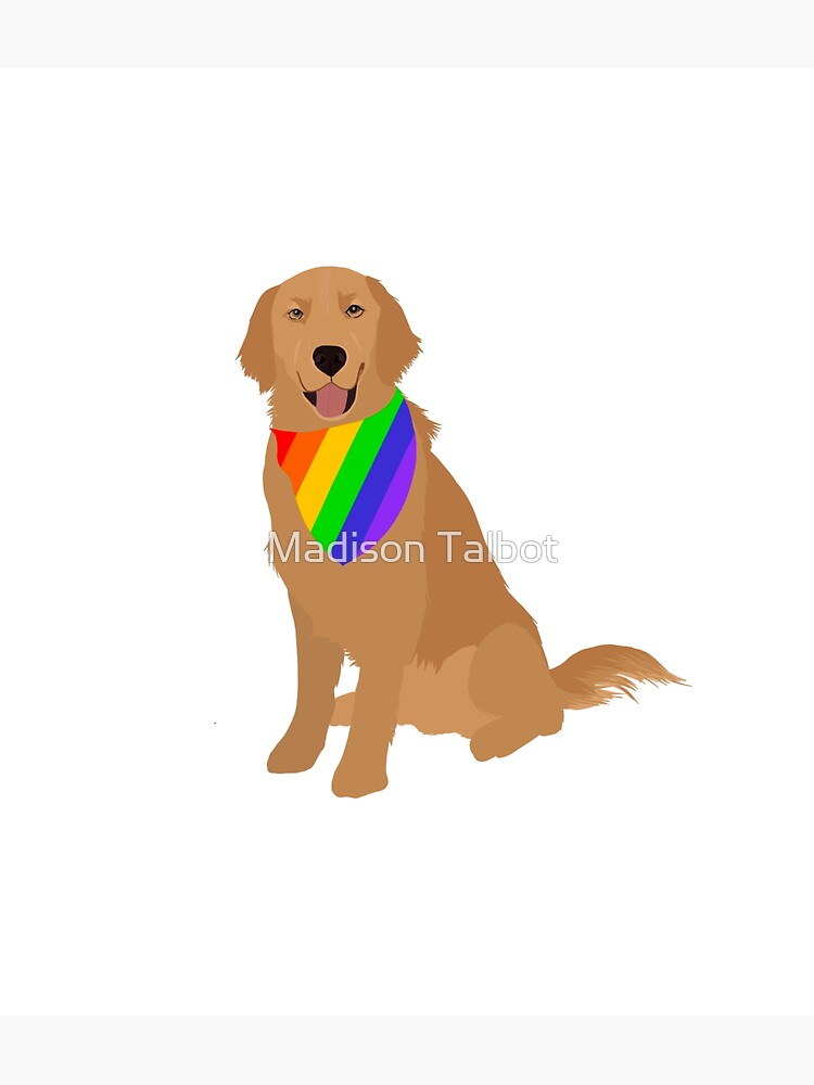 "Pride Dog Sticker" Sticker for Sale by madisontalbot | Redbubble