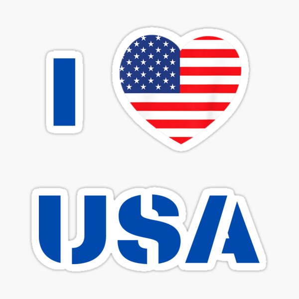 "I love US, USA The flag shows the individuality of American culture ...