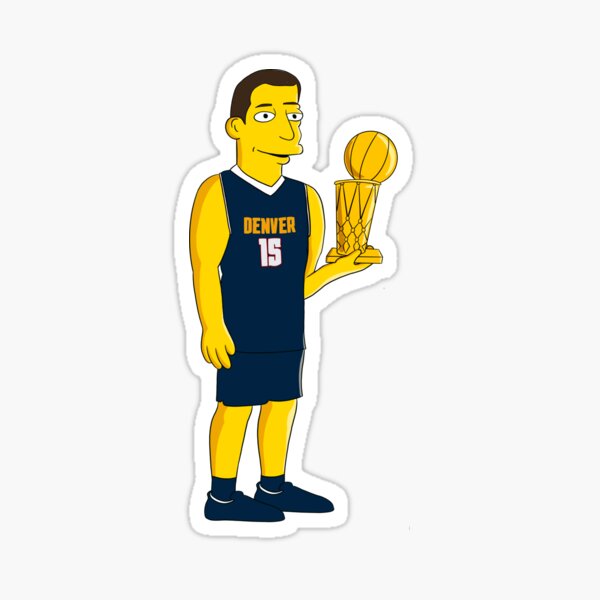 "Nikola Jokic Simpson" Sticker for Sale by Perindesigns | Redbubble