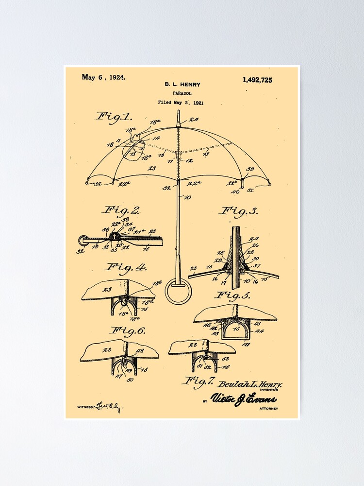 "Parasol - Beulah Louise Henry, Inventor" Poster by mmitochondria ...