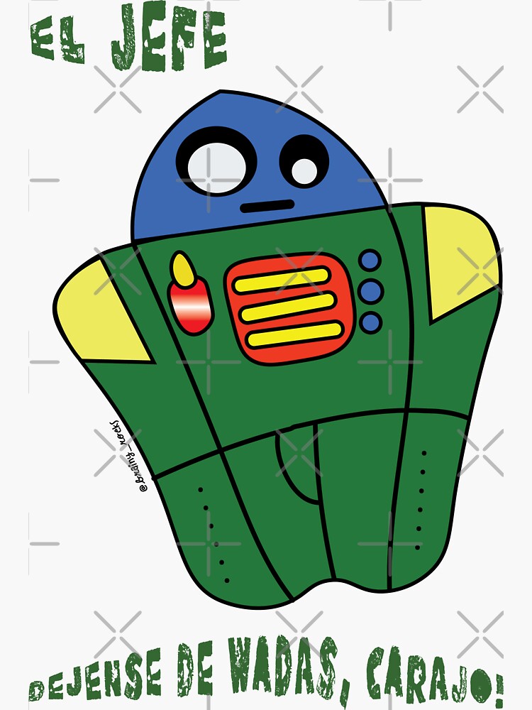 ""El Jefe" = "The Boss"" Sticker for Sale by Brainyrocks | Redbubble