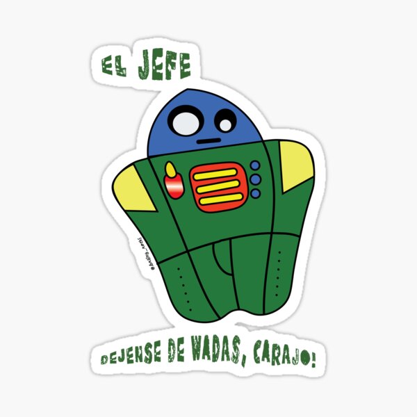 ""El Jefe" = "The Boss"" Sticker for Sale by Brainyrocks | Redbubble