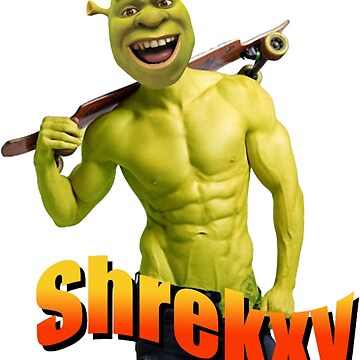 "Shrekxy Shrek Cursed Meme" Sticker for Sale by mayberrytashina | Redbubble