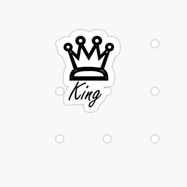 "King Crown " Sticker for Sale by FelicityDani | Redbubble