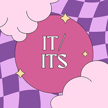 "it/its pronouns sticker" Sticker for Sale by kaewes | Redbubble