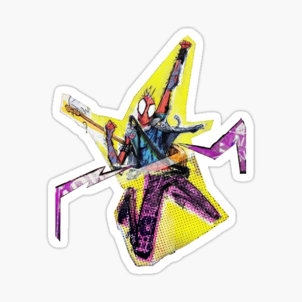 "Spider Punk Spider Verse" Sticker for Sale by IB-0525 | Redbubble