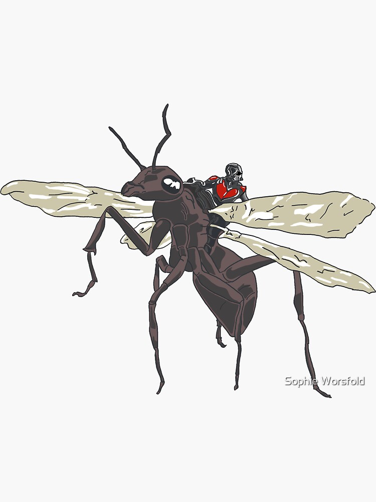 "AntMan and Antony" Sticker for Sale by SophieDesign427 | Redbubble