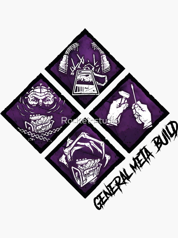 "DBD Dead by Daylight general meta radius build " Sticker by Rocket ...