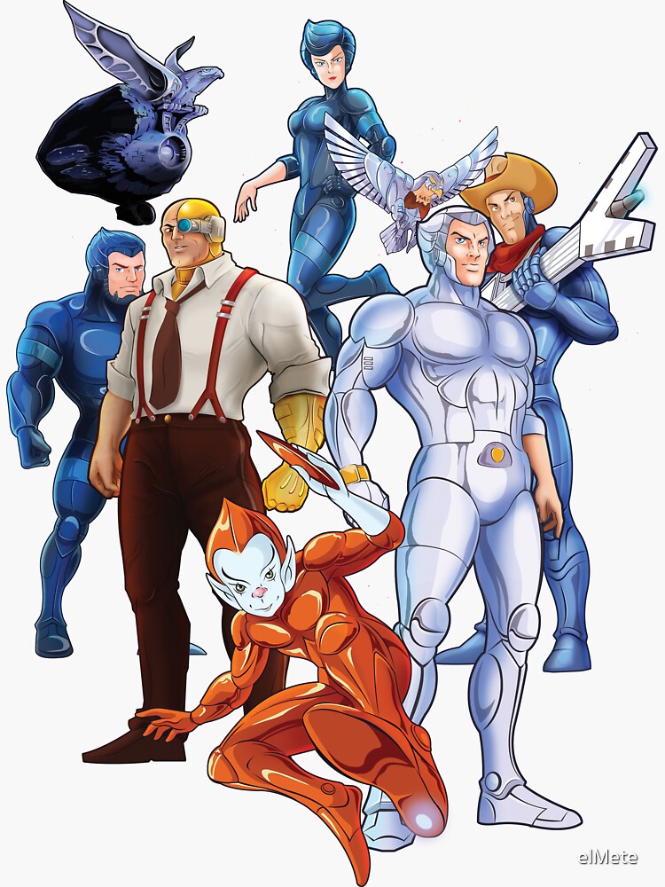 "Silverhawks" Sticker by elMete | Redbubble