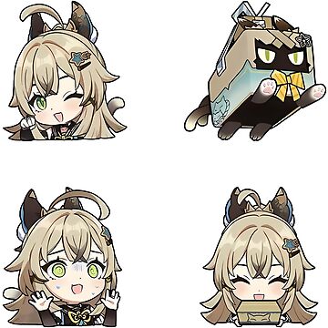 "Kirara Genshin Impact Chibi Stickers Set" Sticker for Sale by dudu ...