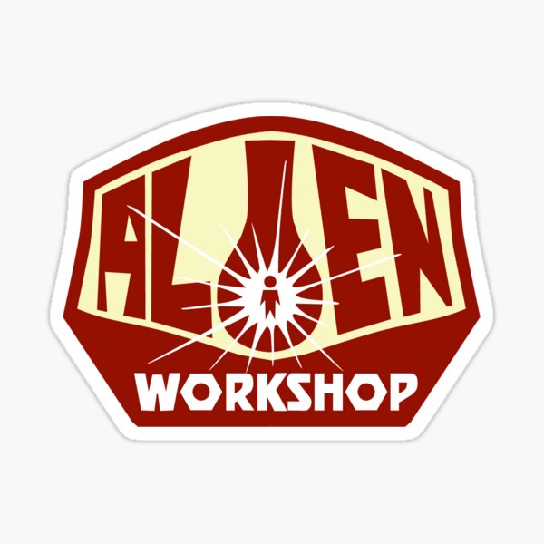 "Alien workshop logo" Sticker for Sale by Gi Ko | Redbubble