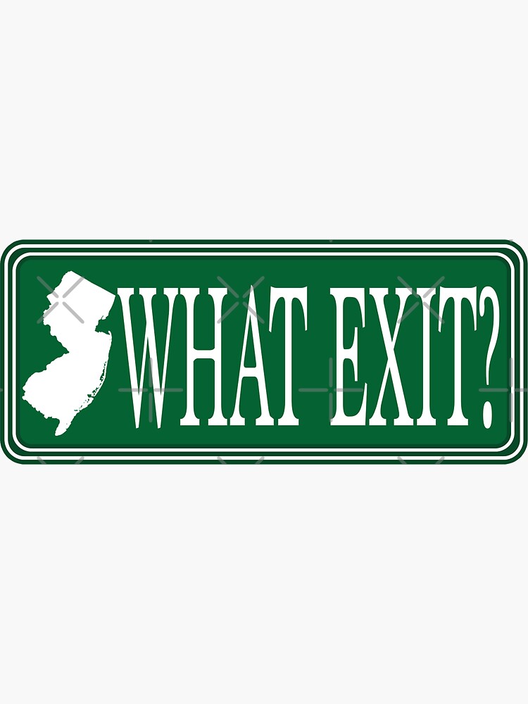 "Copy of New Jersey Exit 0 Cape May Design" Sticker for Sale by ...