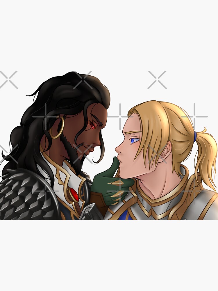 "Wrathion and Anduin" Sticker for Sale by CharlizardxD | Redbubble