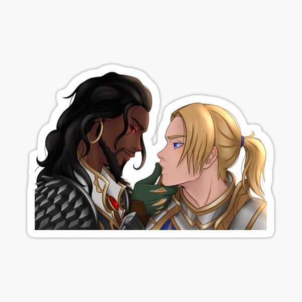 "Wrathion and Anduin" Sticker for Sale by CharlizardxD | Redbubble