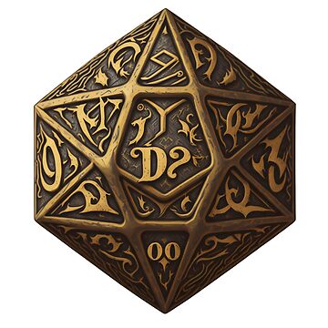 "Dnd dice emblem #45" Sticker for Sale by PrintDesignFlow | Redbubble