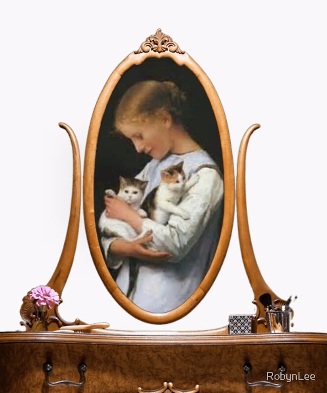 "Meow For The Mirror" by RobynLee | Redbubble