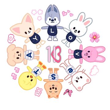 "SKZOO Stray Kids" Sticker by julesdartist | Redbubble