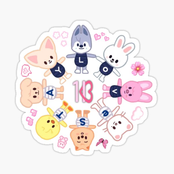 "SKZOO Stray Kids" Sticker by julesdartist | Redbubble