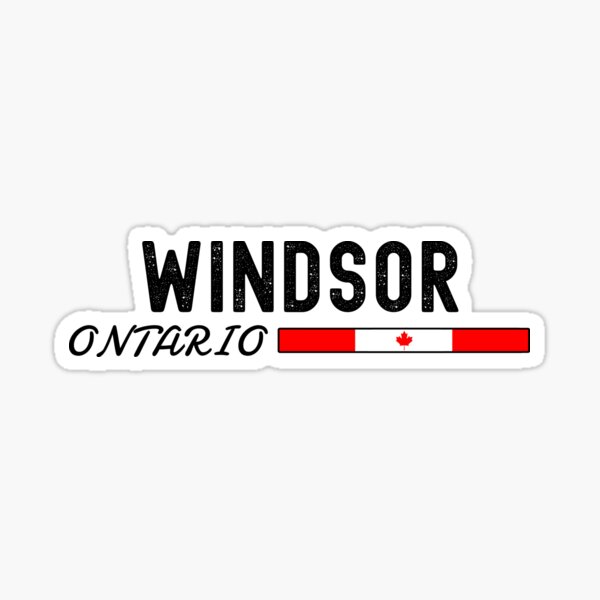 "Windsor in Ontario, Canada | Vintage" Sticker for Sale by Travelers ...