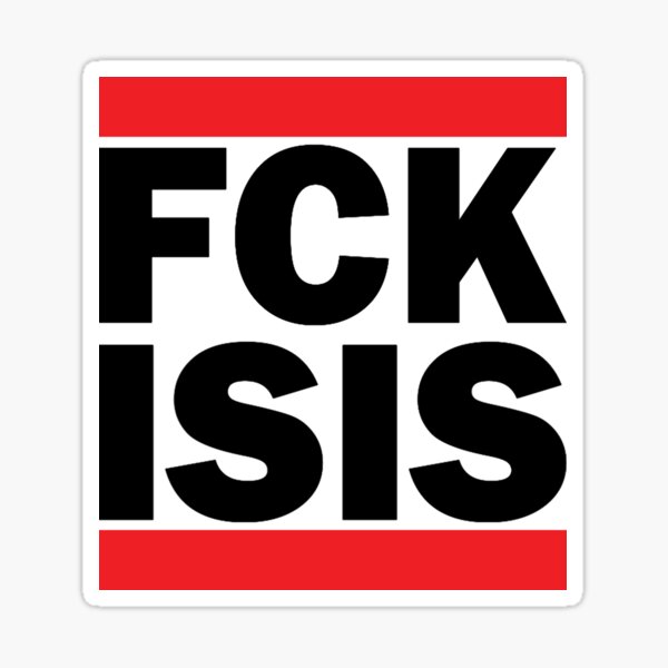 "FCK Isis" Sticker by Palmdrive | Redbubble