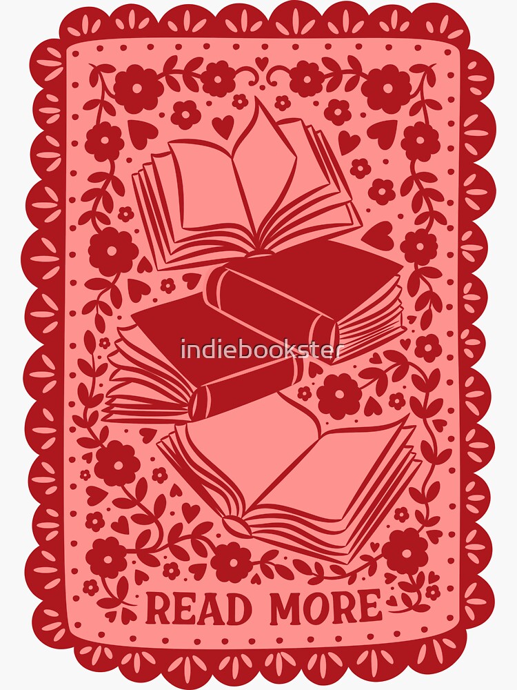 "read more red card" Sticker for Sale by indiebookster | Redbubble
