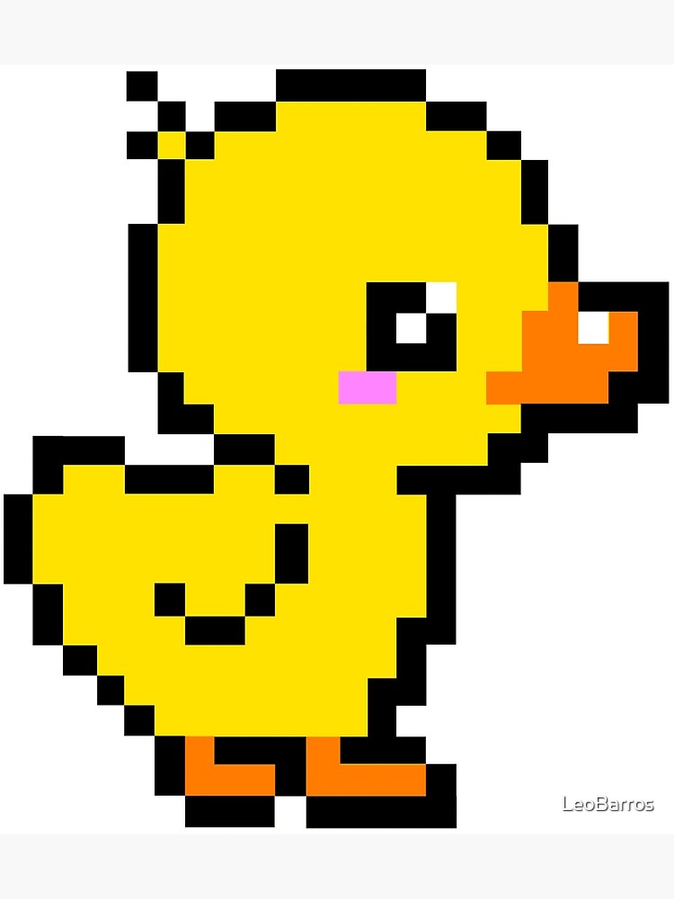"Pixel Duck" Art Print for Sale by LeoBarros | Redbubble