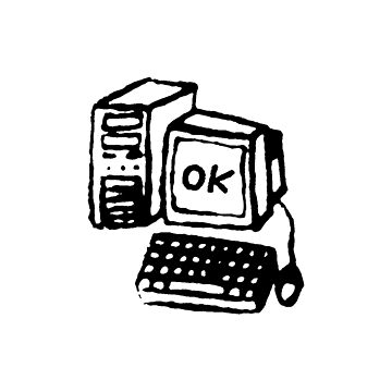 "OK computer" Sticker for Sale by im-n0t-here | Redbubble