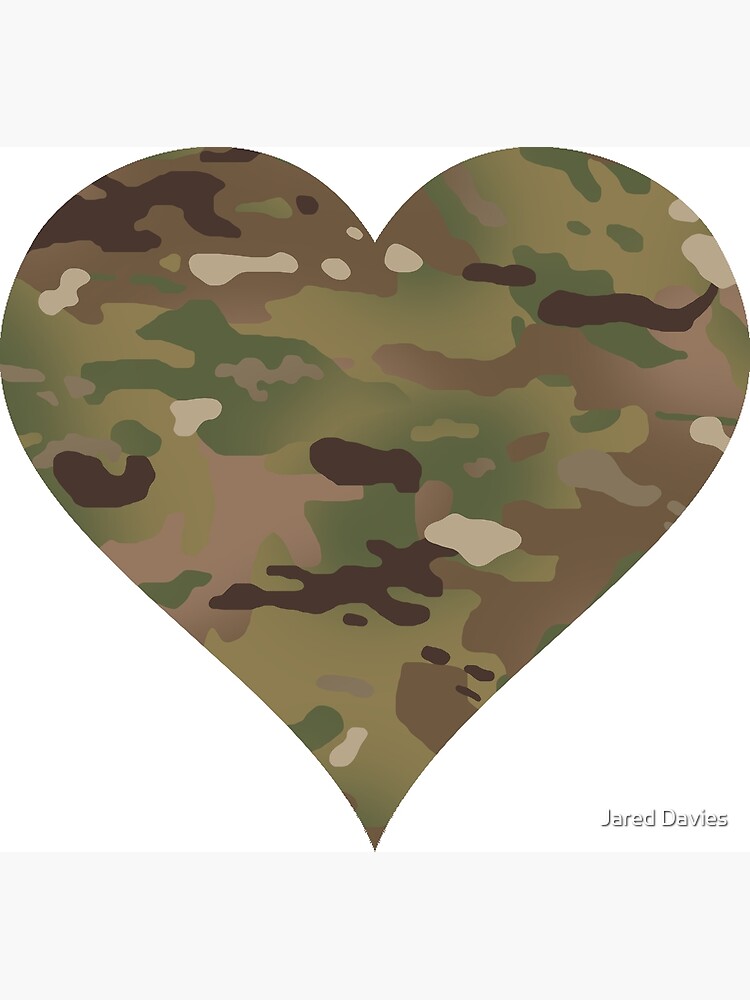 "Camouflage Heart" Art Print for Sale by MilitaryCandA | Redbubble