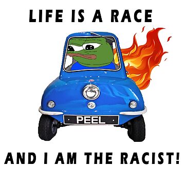 "Life is a race, and I am the racist." Poster for Sale by fash33 ...
