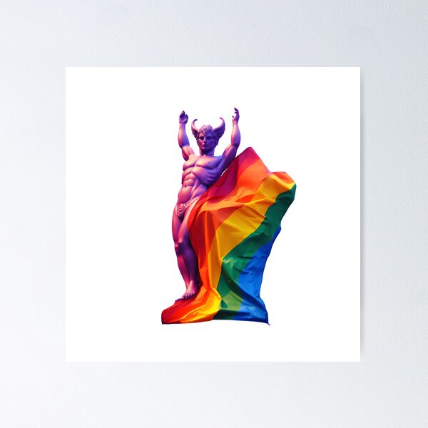 "pride month demon" Poster for Sale by CraftMiller | Redbubble
