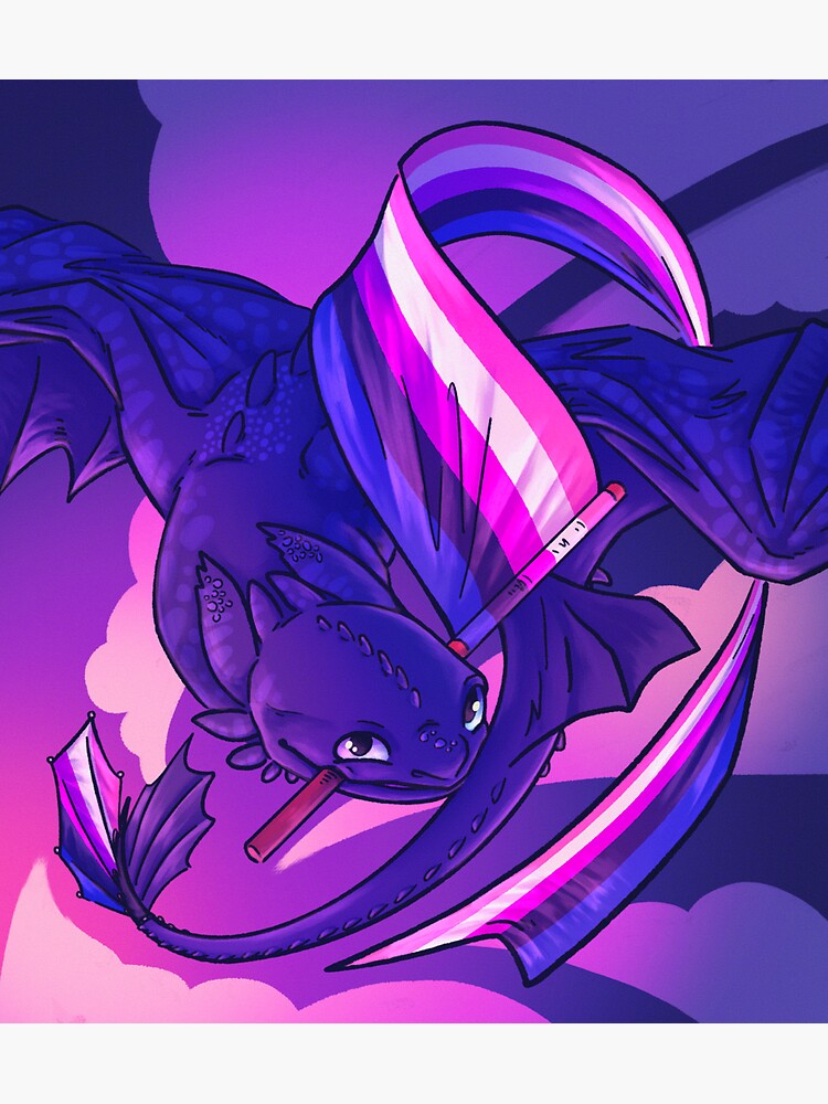 "Toothless Genderfluid Pride 2023" Sticker for Sale by eventidecryptid ...