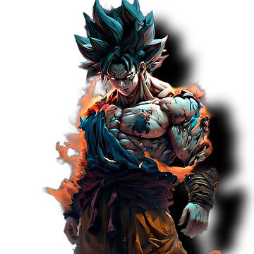 "Divine Ascent: Illustration of Goku in Ultra Instinct Mode, Unleashing ...