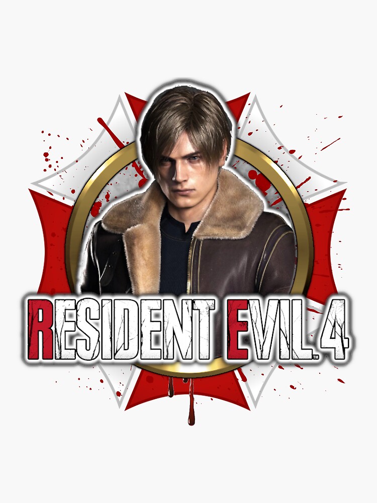 "Logo Resident Evil 4 (Leon)" Sticker by FirzeCrescent | Redbubble