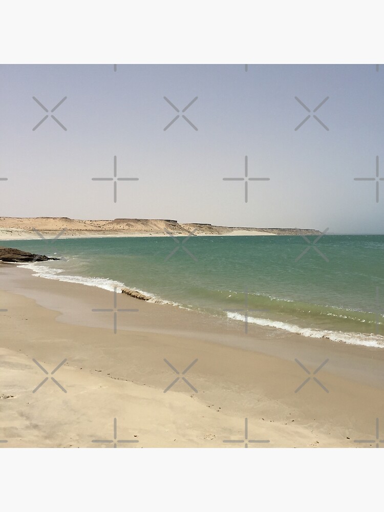 "Tropical vacation by the beach waves on the atlantic ocean in dakhla " Art Print for Sale by ...