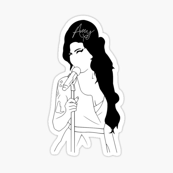 "Amy With Signiture For Fan" Sticker for Sale by tylishione | Redbubble