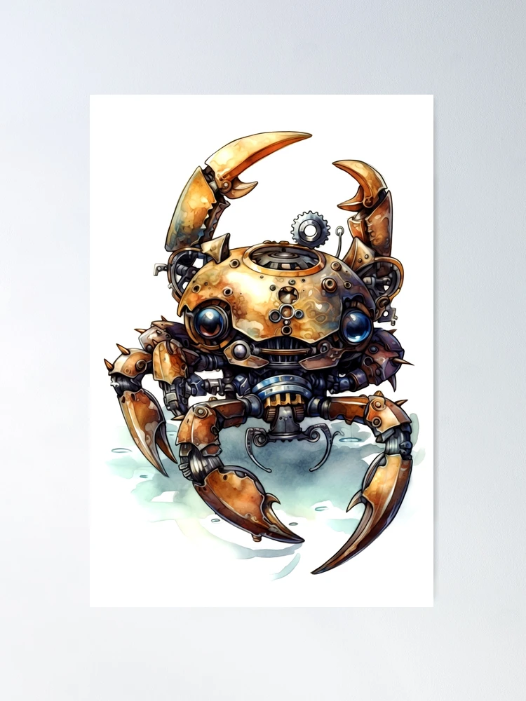 Steampunk Clock Crab By