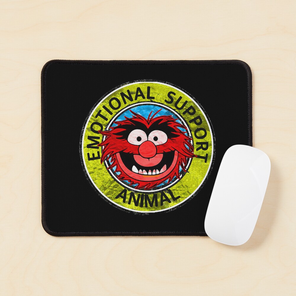 "MUPPET EMOTIONAL SUPPORT ANIMAL" Sticker for Sale by StepWonderland1 ...