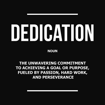 "Dedication Print, Hard Work & Perseverance Art Inspiring Persistent ...