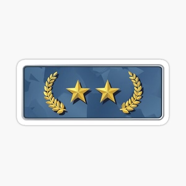 "Counter Strike Gold Nova 2 Rank Icon" Sticker for Sale by BurgerBites ...
