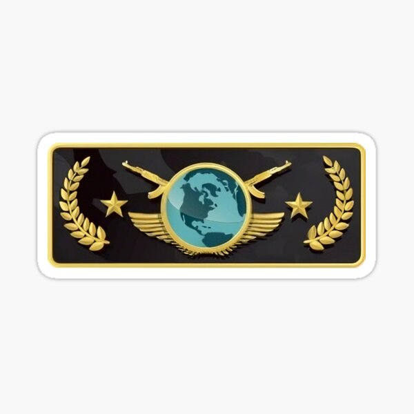 "Counter Strike The Global Elite Rank Icon" Sticker for Sale by ...
