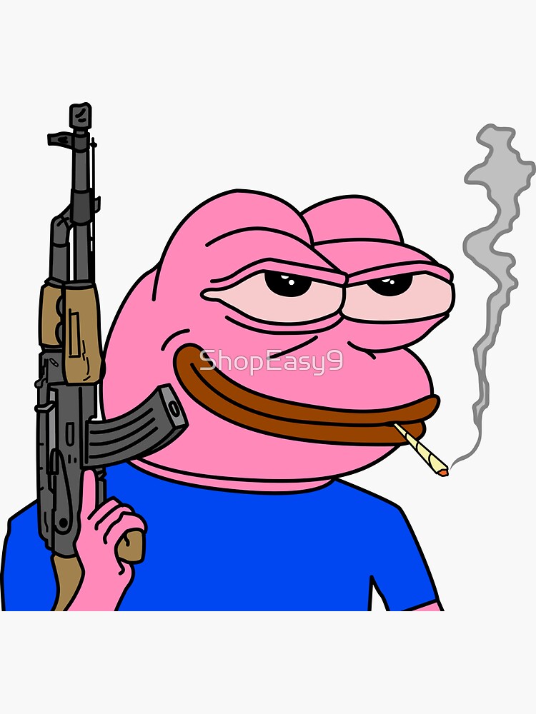 Angry Pepe With Gun