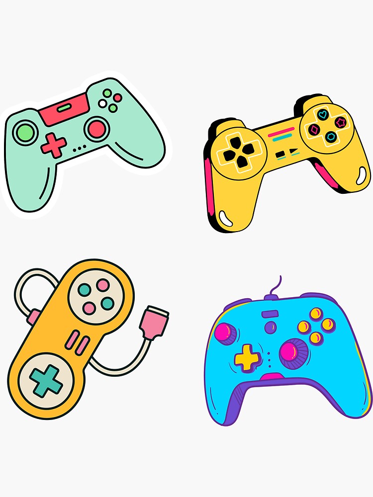 "Retro Game Controller" Sticker for Sale by sahilov92 | Redbubble