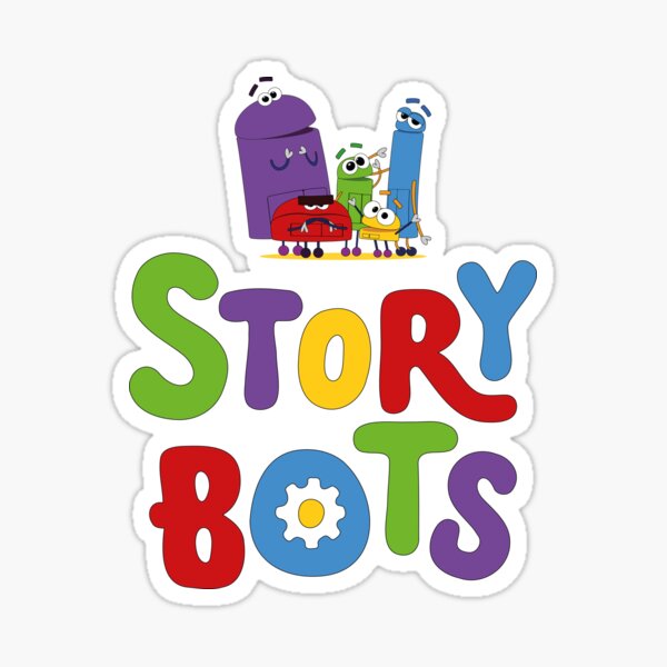 "STORYBOTS #3" Sticker for Sale by MAN FROM MARS | Redbubble