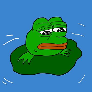 "Sad Tadpole Pepe" Sticker for Sale by Slav-Art | Redbubble