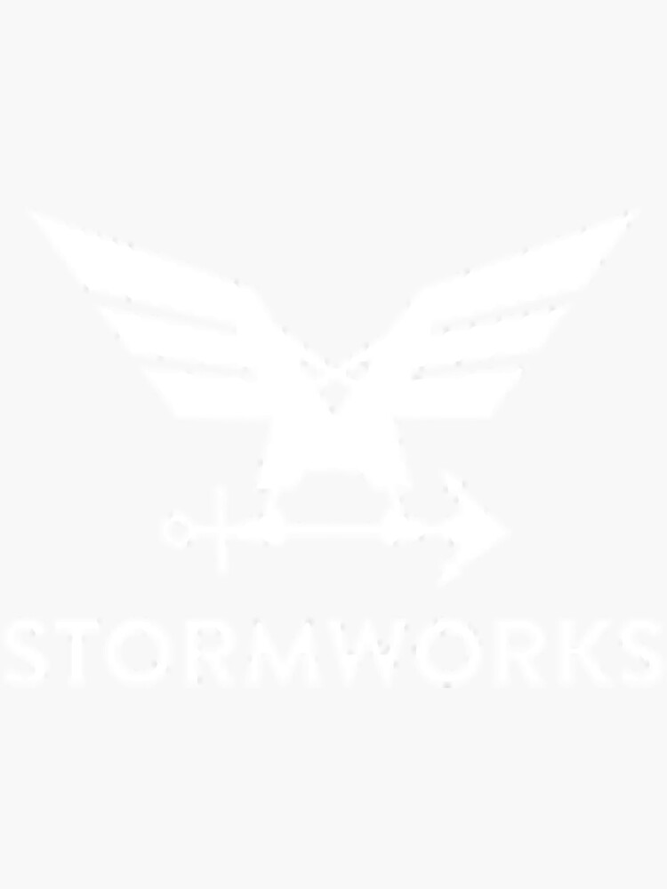 "Stormworks Eagle Logo (Weiß)" Sticker von AlbertGayhart | Redbubble