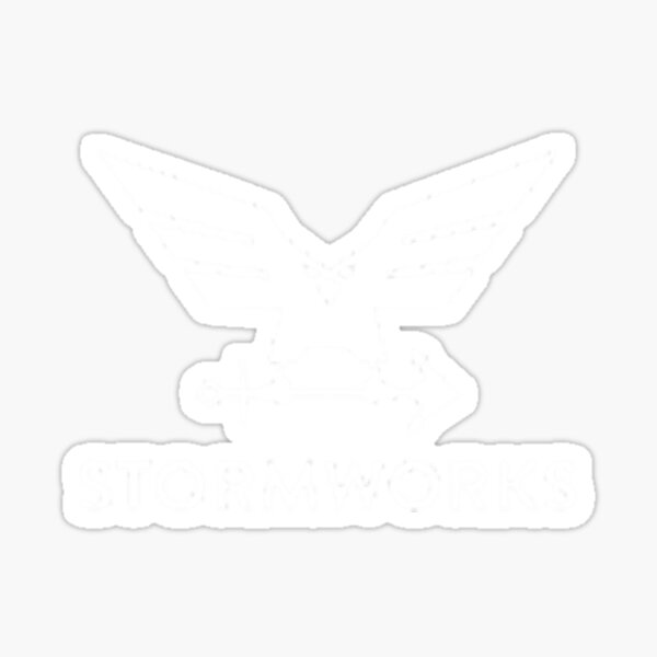 "Stormworks Eagle Logo (Weiß)" Sticker von AlbertGayhart | Redbubble
